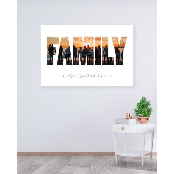 Canvas Print and Stretch Rectangle - Family