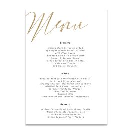 Menu Cards - A6 - Elegant - Set of 8
