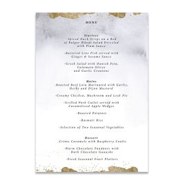 Menu Cards - A5 - Simple - Set of 4